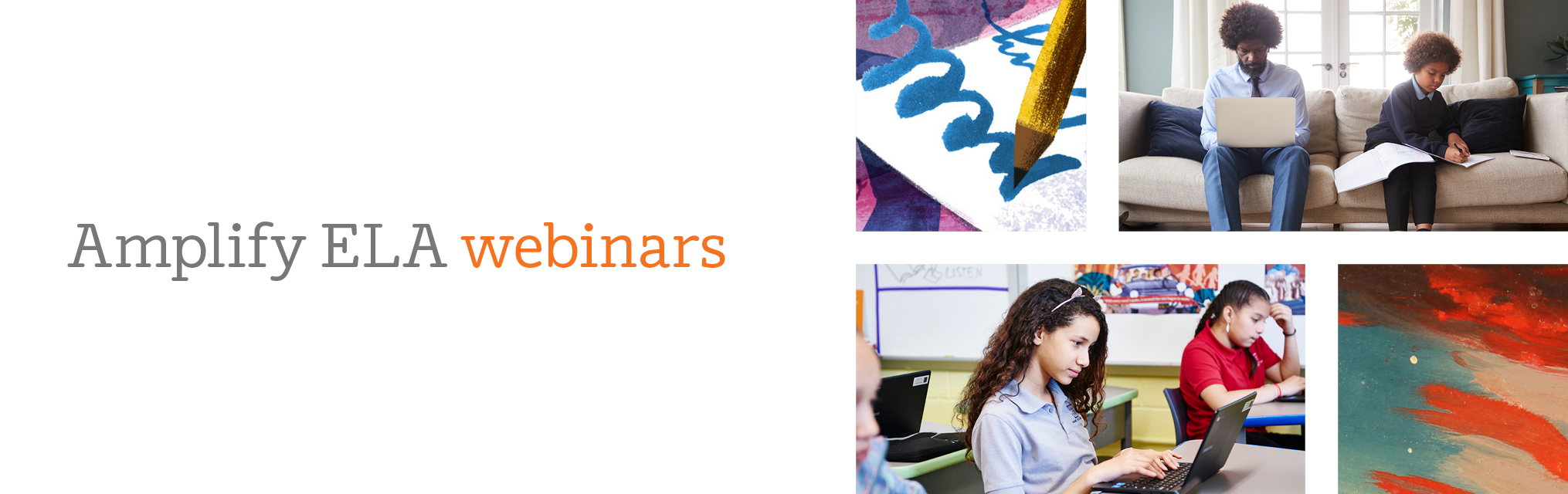 Amplify ELA webinars